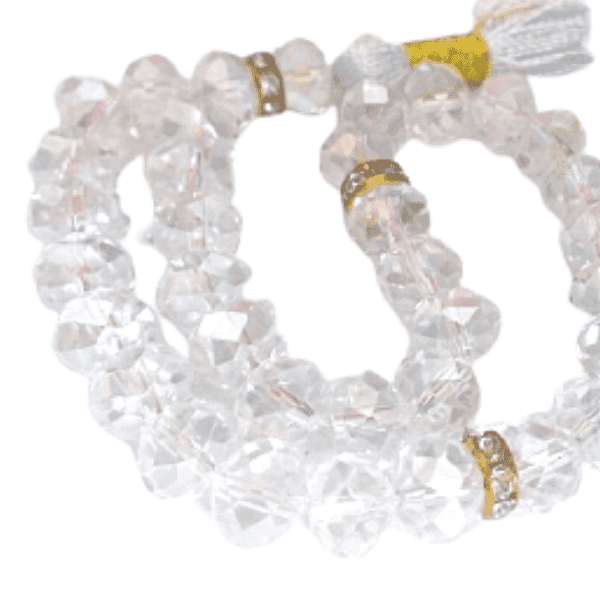 Turkish Diamond Cut Crystal Tasbih - 33 Beads